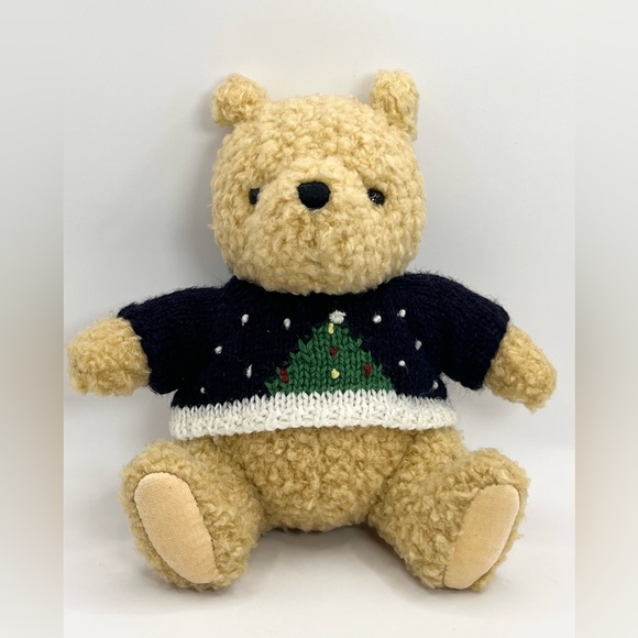 Gund | Toys | Vintage Disney Gund Classic Pooh Christmas Knit Sweater ...